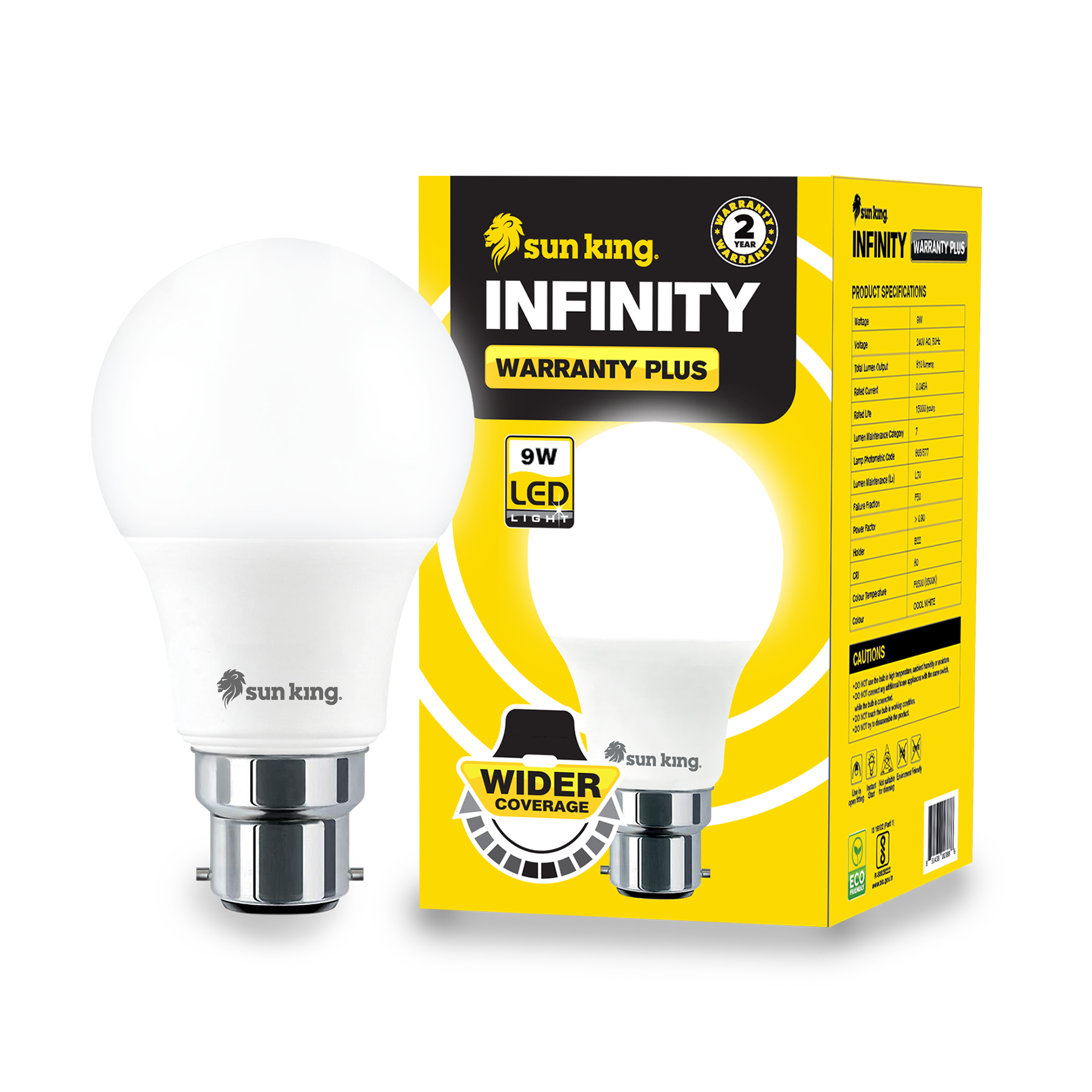 9 W LED Bulb - Sun King